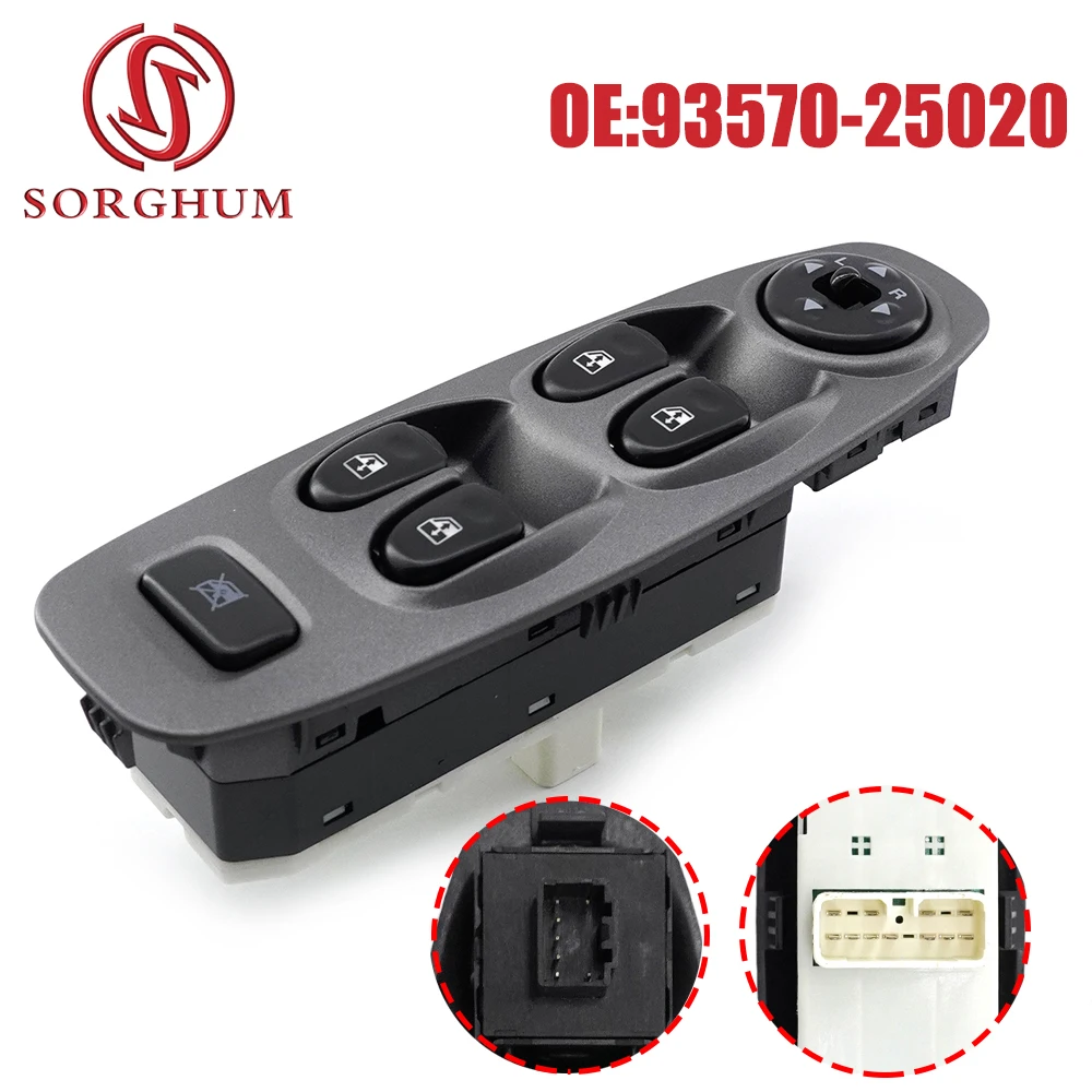 SORGHUM-93570-25020-Power-Master-Window-Switch-Button-Controller-Lifter ...