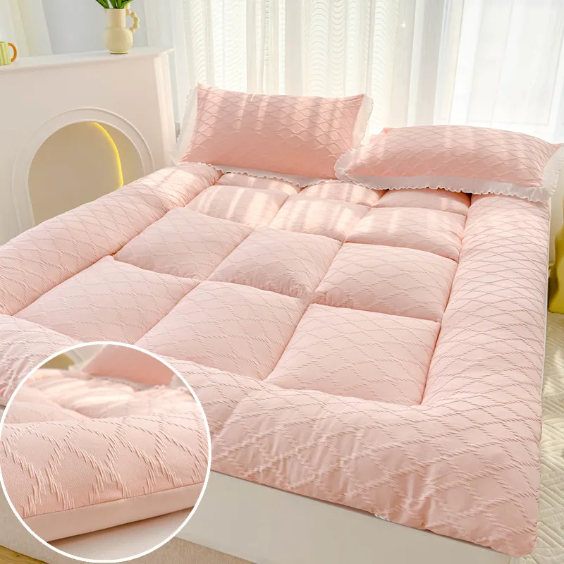 1pc-Thickened-Mattress-Jacquard-Bed-Mattresses-Quilted-Bed-Linen-for ...