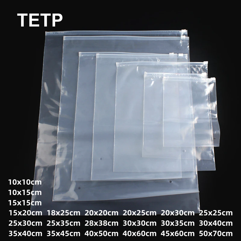 TETP-10Pcs-Transparent-Cloth-Packaging-Zipper-Bags-Home-Travel ...