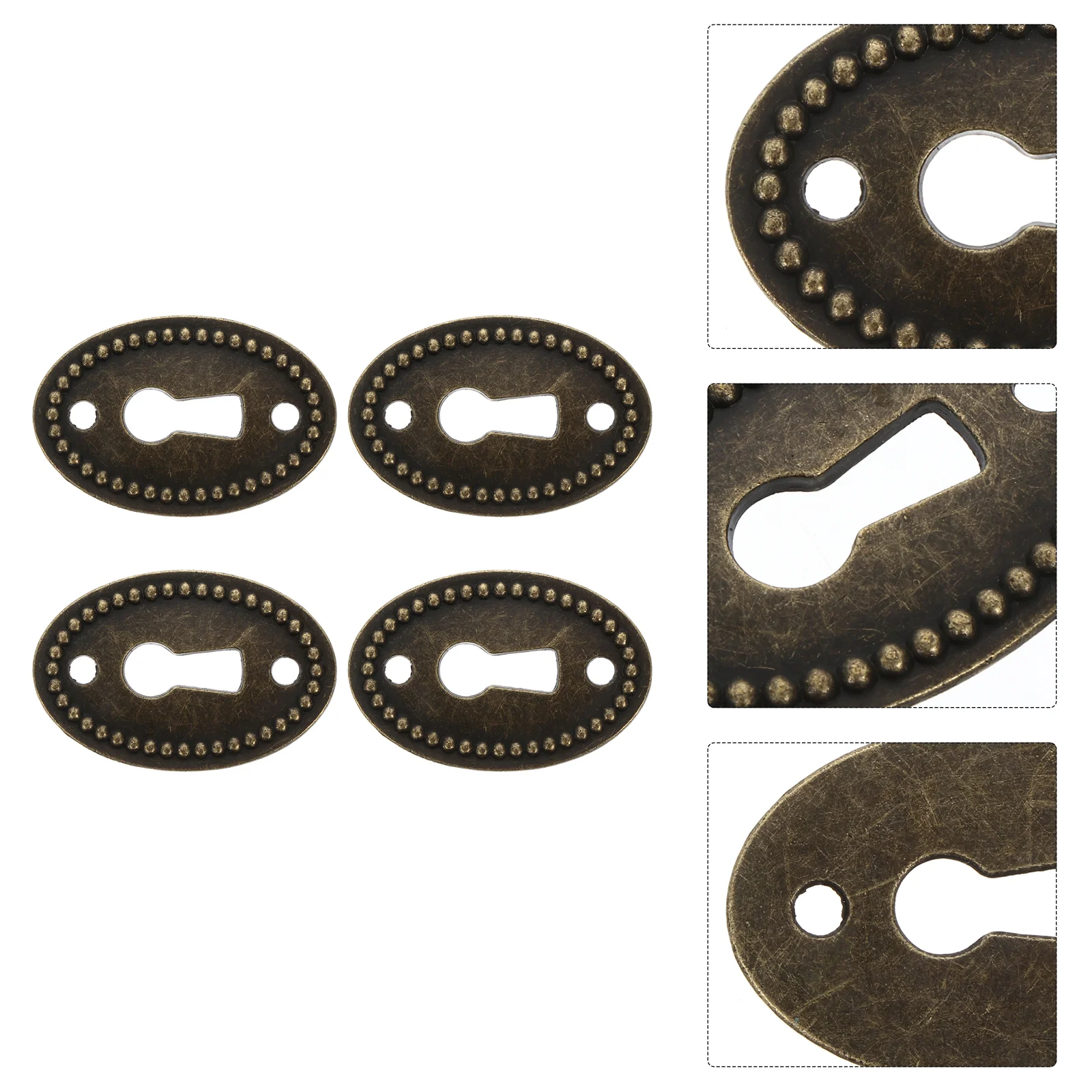 Keyhole Cover Plate Ovalescutcheon Covers Insert Decorative Furniture ...