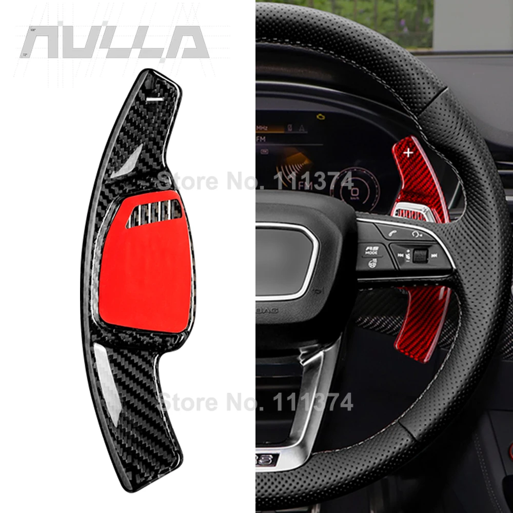 Real Carbon Fiber Paddle Shifters For Audi RS3 RS4 RS5 RS6 RS7 RS e ...