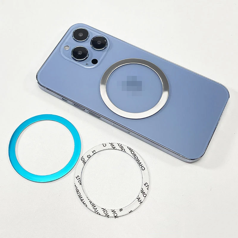 3/5pcs Metal Rings Plate Magnetic Wireless Charger Sticker For Magsafe ...