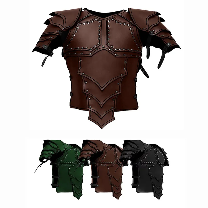 Medieval Viking Knight Pirate Cosplay Costume Body Shoulder Armor Set ...
