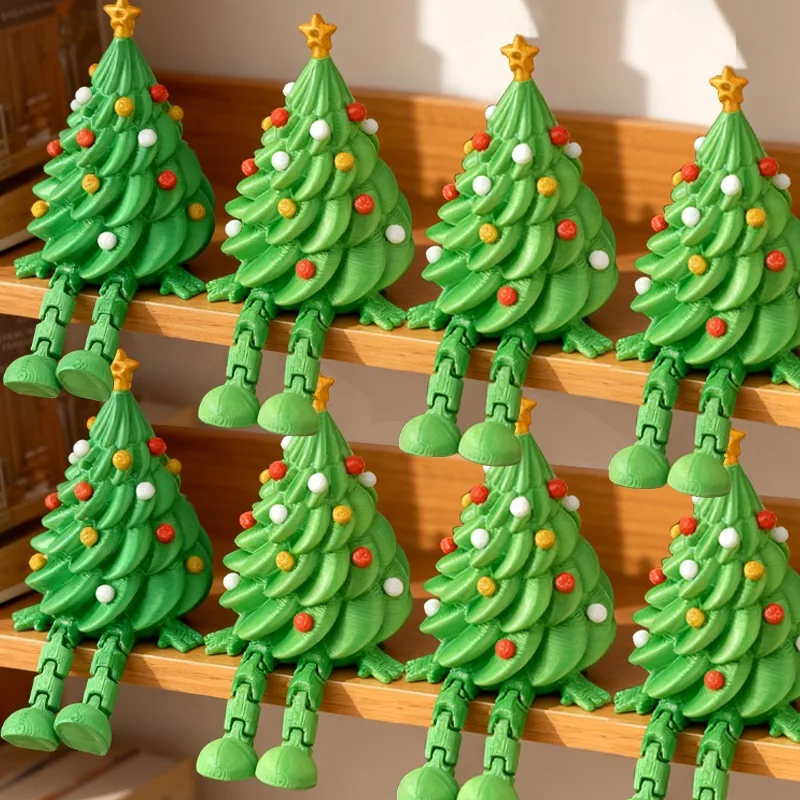 3D Printed Christmas Tree Multi-joint Movable Xmas Decoration Living ...