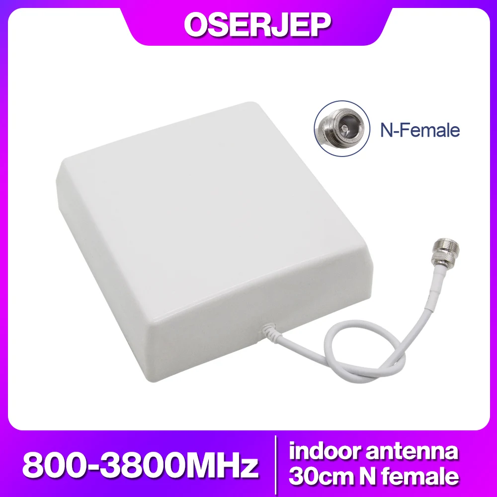800-3800Mhz GSM 2G 3G 4G 5G Antenna 8dbi 900 1800 2100 Indoor Panel Antenna With N-female Mobile ...