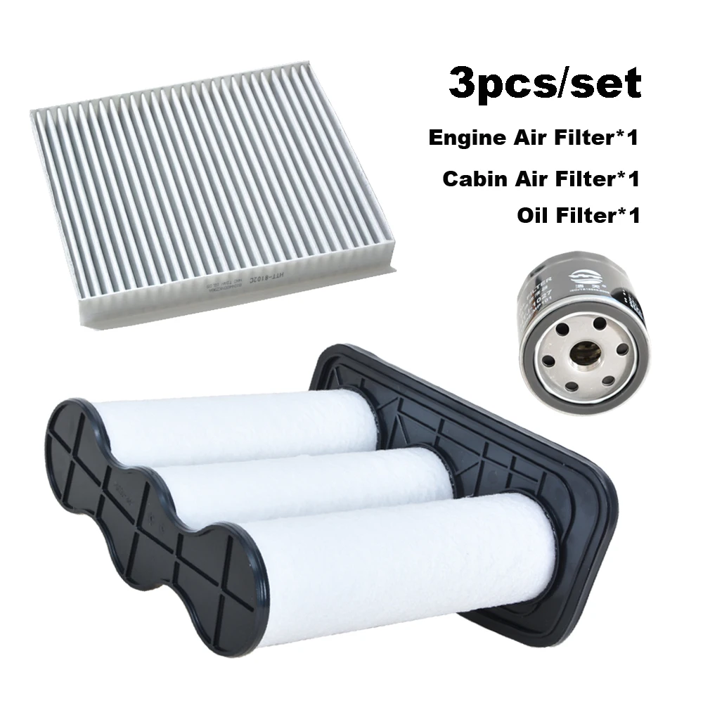 3pcs Filter Set For GWM HAVAL H6S 1.5T-Hybrid XY WEY Coffee 01 02 PHEV ...