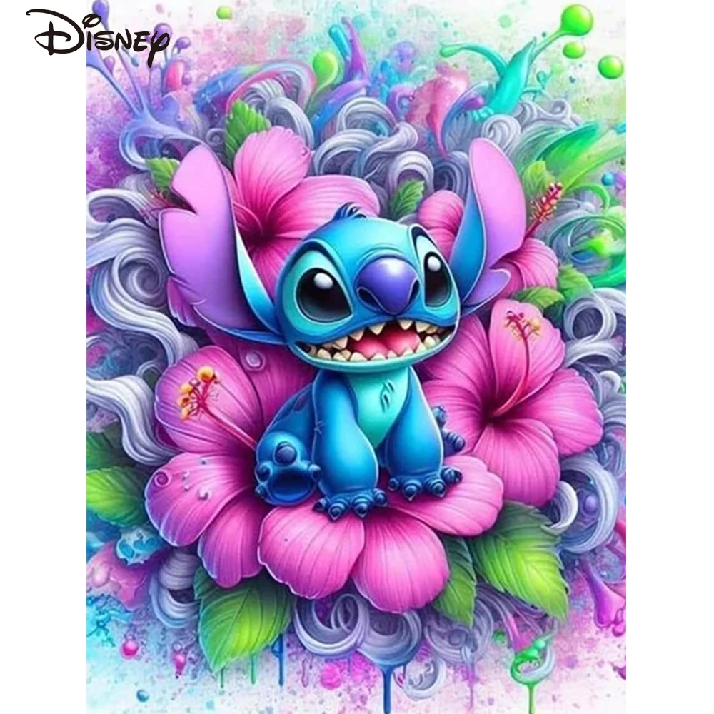 Disney-Stitch-Painting-By-Numbers-Cartoon-With-Frame-Paint-Kit-For ...