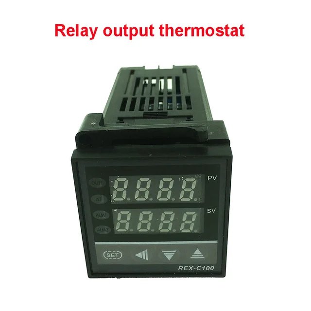 REX-C100 Digital PID Temperature Control Controller Thermostat Relay/SSR output 0 to1300C with K ...