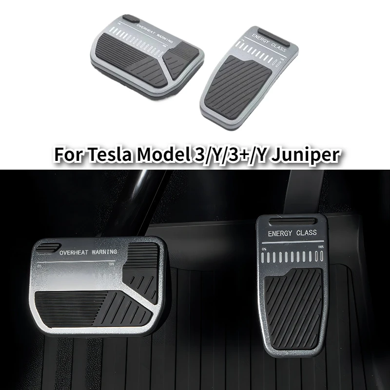 For Tesla Model 3/Y Juniper 2017-2025 Car Pedal Cover Set Kit Anti Skid ...