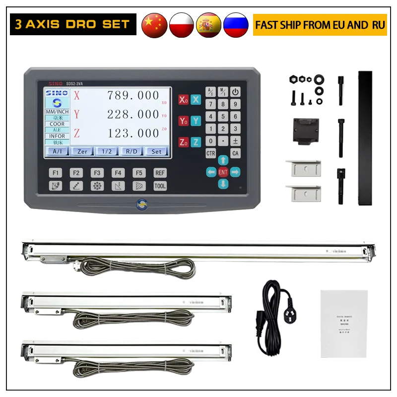 SINO-juego-DRO-de-3-ejes-pantalla-de-lectura-Digital-con-escalas-lineales-codificador-Ruler100 ...