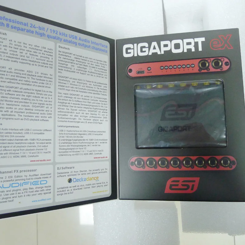 New-ESI-GIGAPORT-eX-Professional-24-bit-192kHz-8-Output-USB-Audio ...