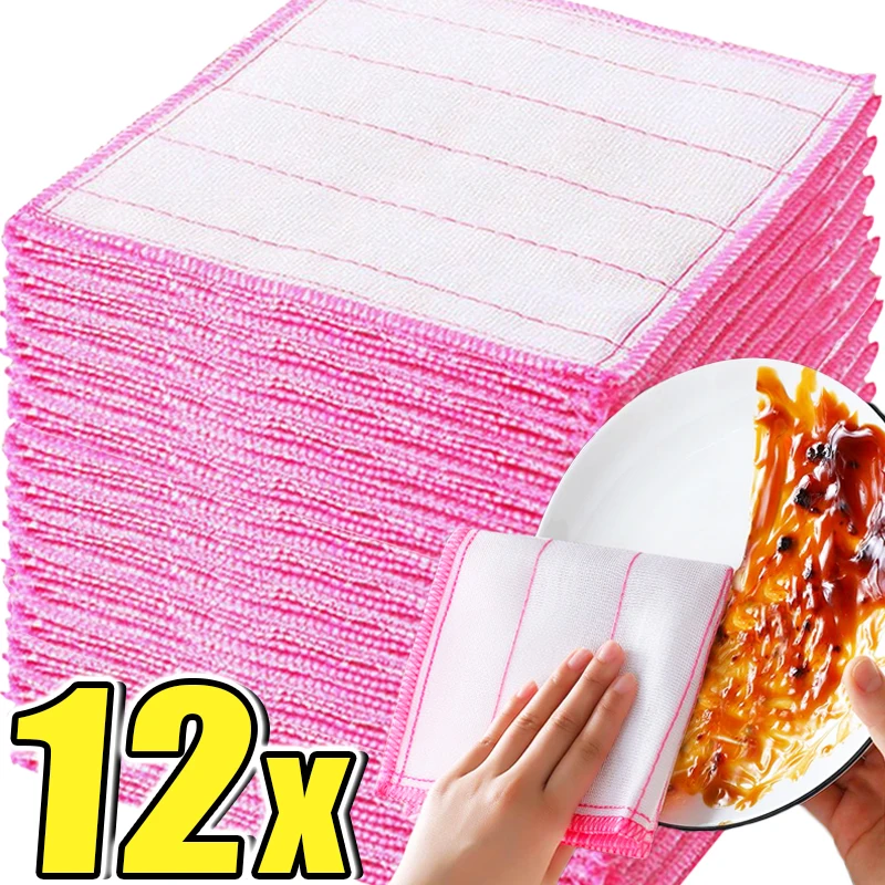 12-1pcs-Kitchen-Scouring-Pads-Super-Absorbent-Dishcloths-Non-woven ...