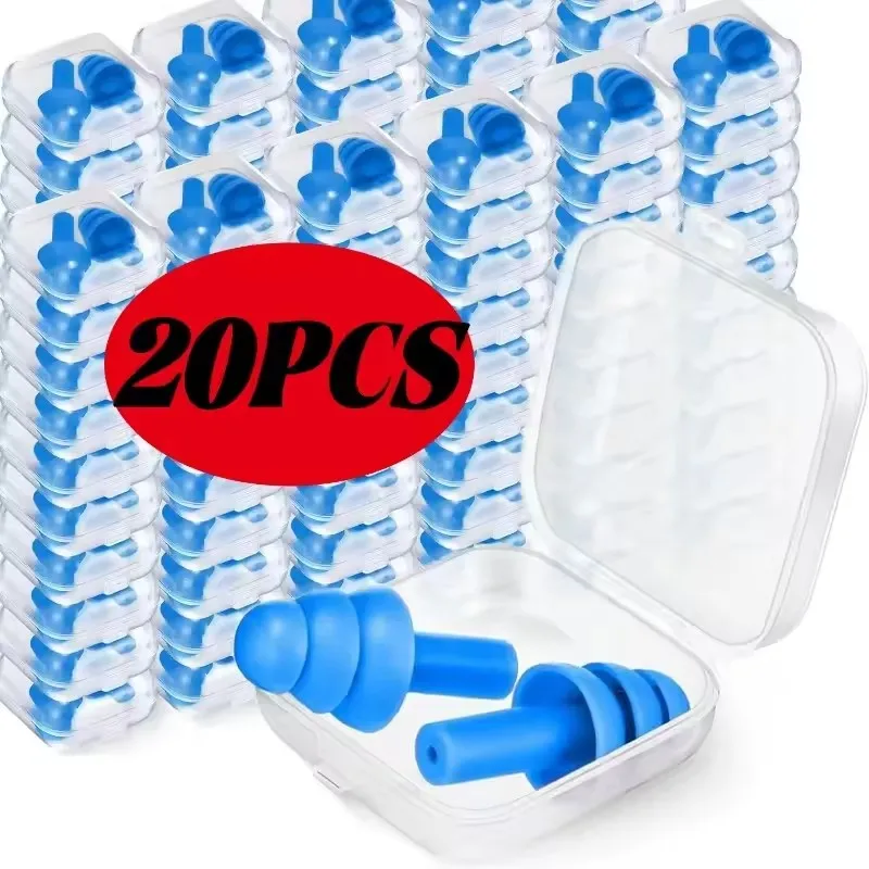 Soft Silicone Earplugs Waterproof Swimming Ear Plugs Reusable Noise ...