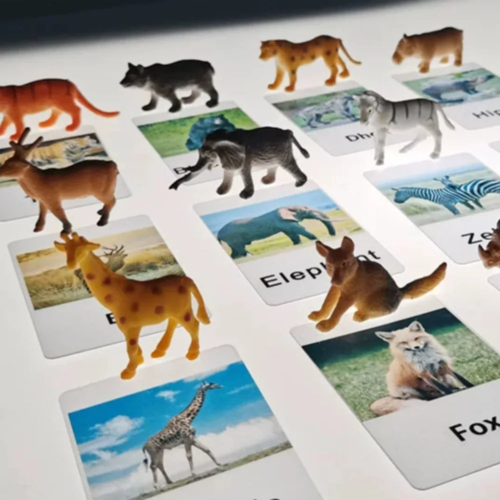Montessori Animal Matching Card,Language Learning Cognitive Kids ...