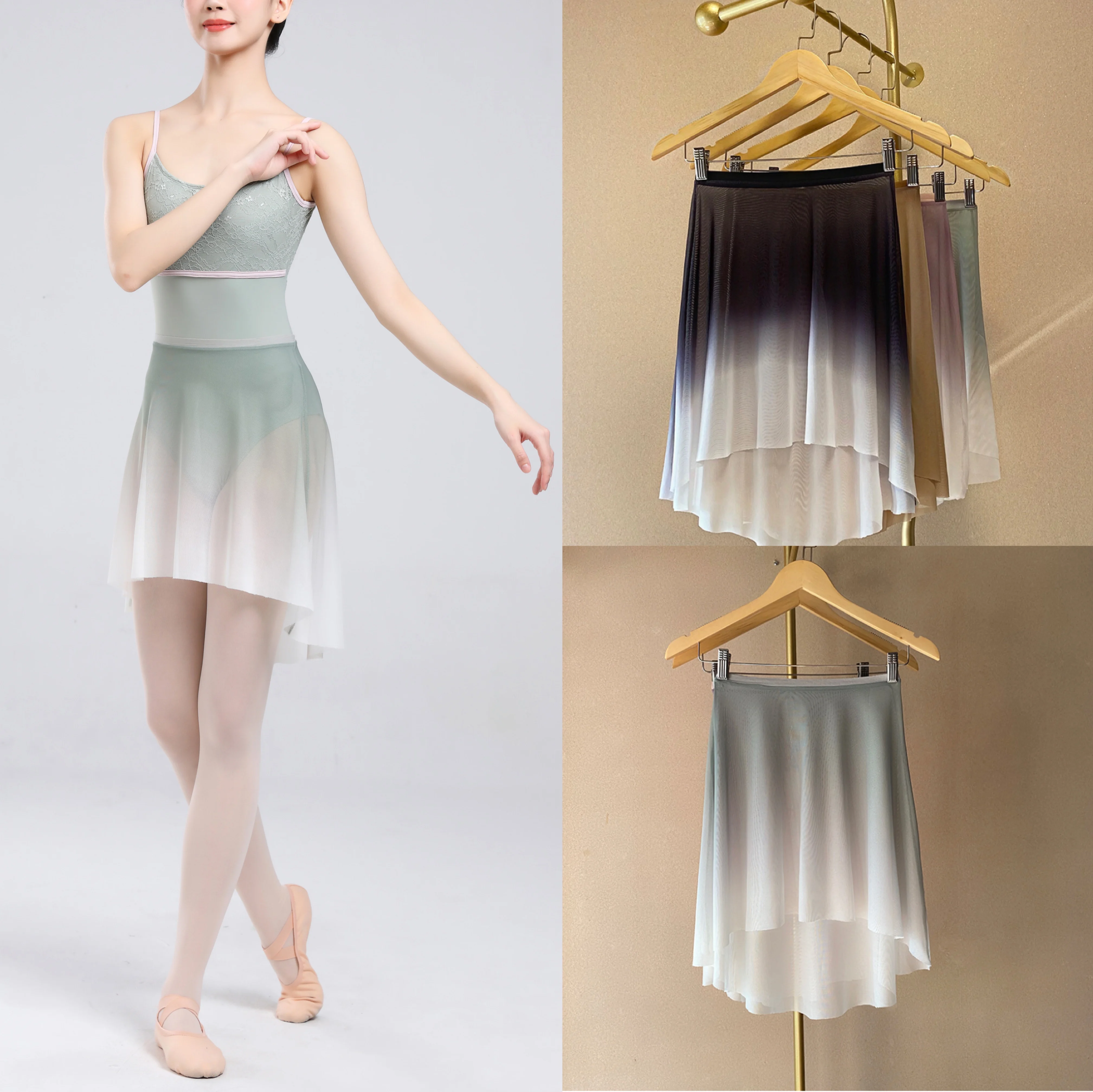 Women-Ballet-Apron-Tutu-New-High-Quality-Gradient-Soft-Net-Practice ...