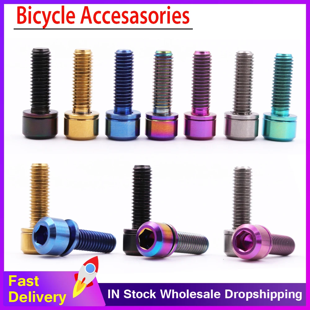 Titanium-Ti-M5-X-18mm-Titanium-Bolts-Screw-for-MTB-Road-Bicycle-with ...