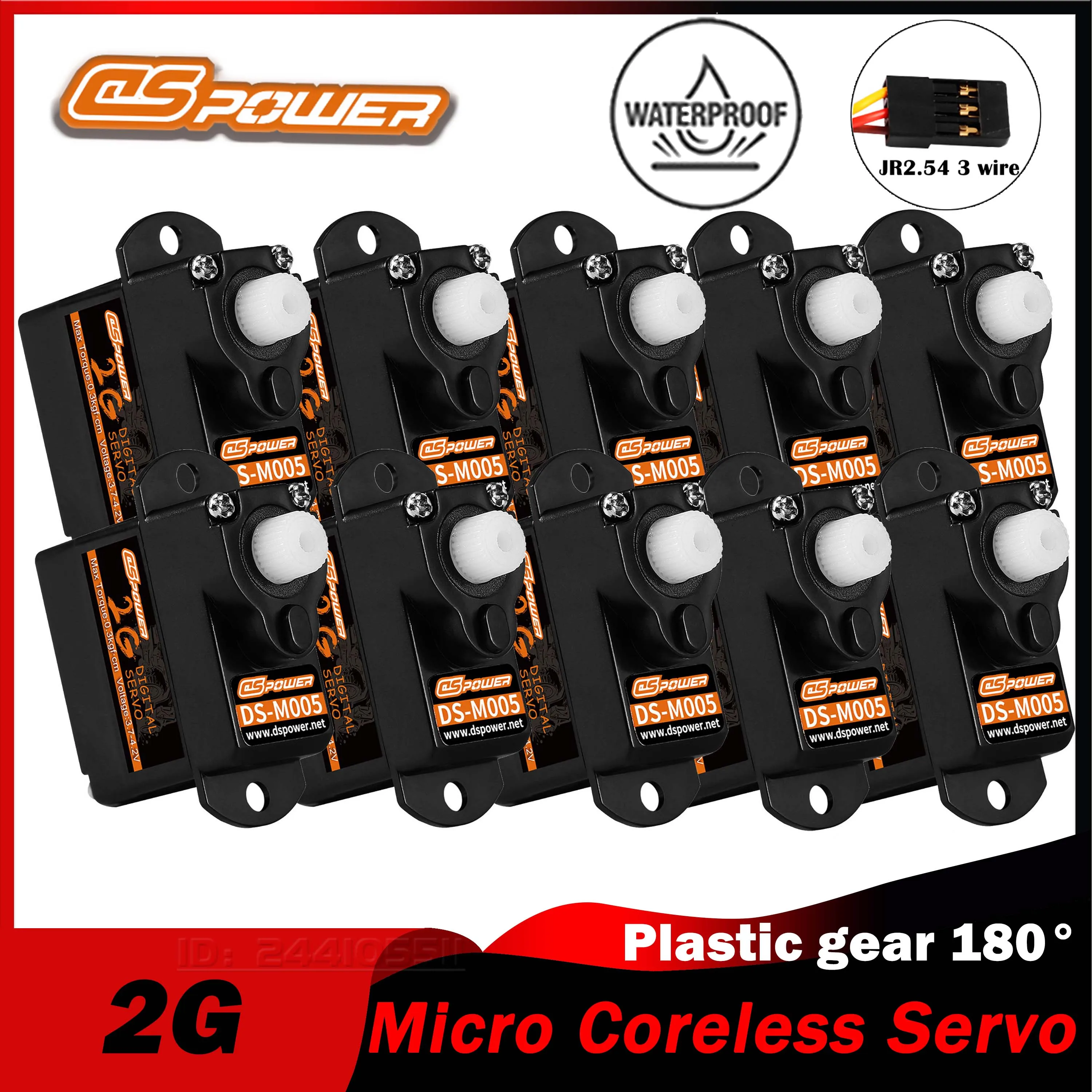 DSPOWER-2g-Micro-Digital-Coreless-Servo-Plastic-Gear-Mini-Motor-for-RC ...