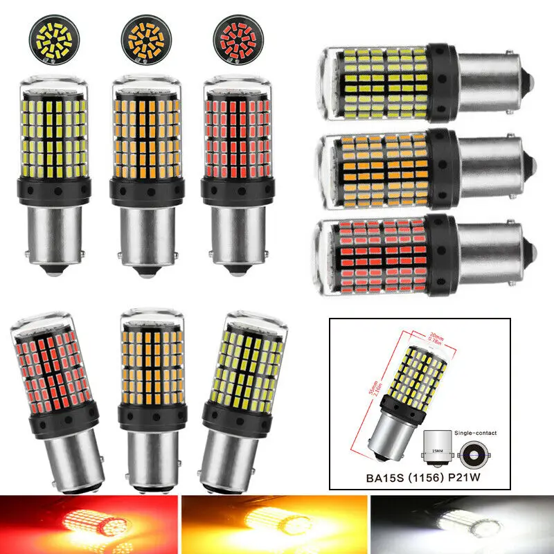 2x-1156-1157-144SMD-PY21W-PY21W-LED-d-n-sinyali-kuyruk-ampuller-Canbus ...