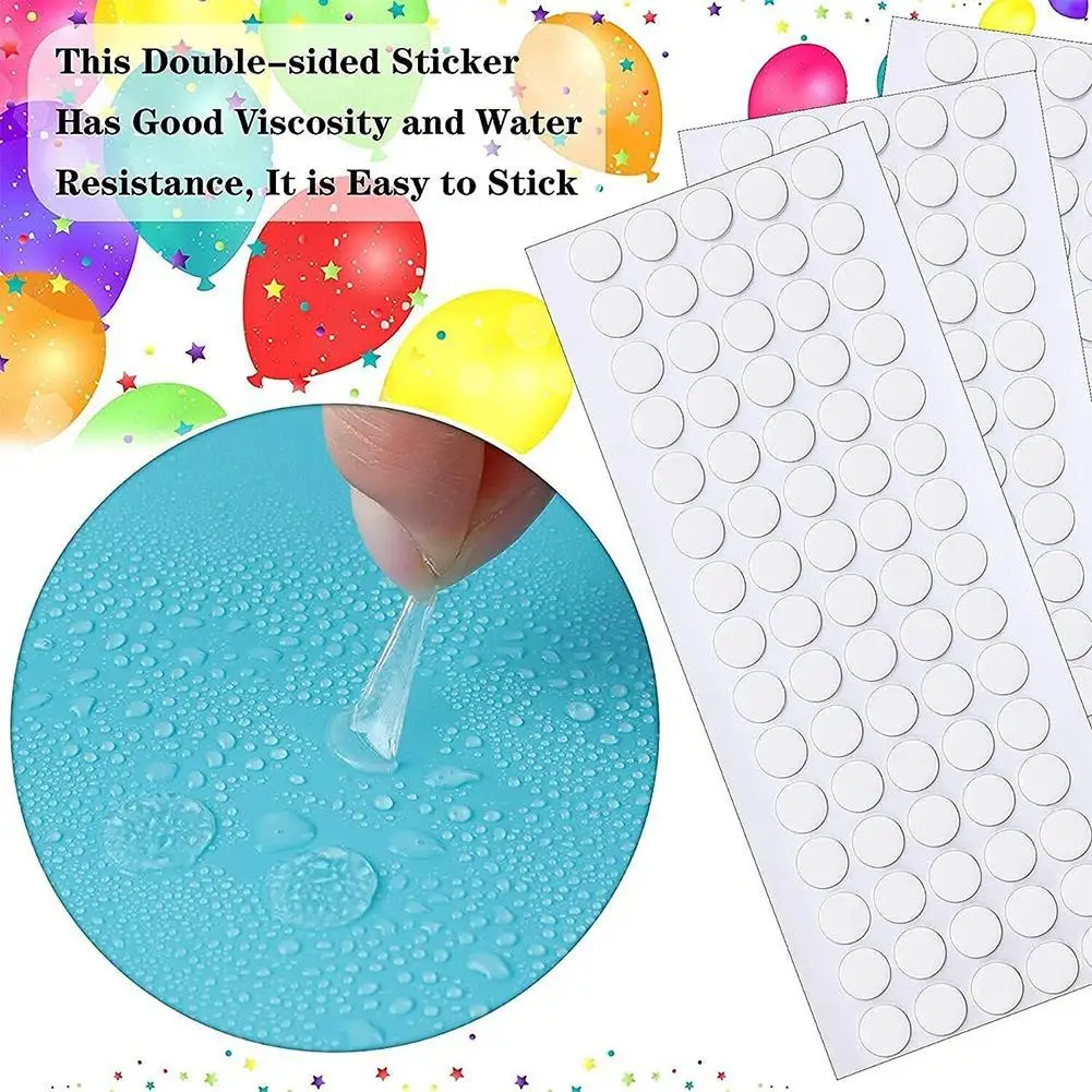 Double-Sided-Clear-Sticky-Removable-Dots-Stickers-Round-Putty-Clear-No ...