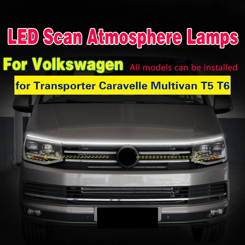 For Volkswagen VW Transporter Caravelle Multivan T5 T6 Led Daytime ...
