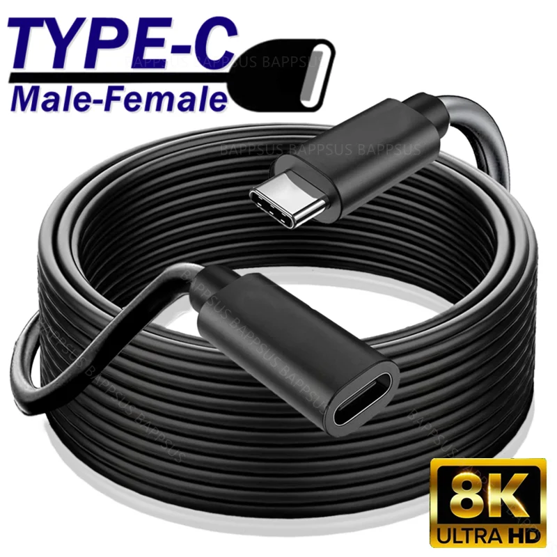 USB-C-Male-to-Female-Extension-Cable-Type-C-USB-Male-To-Type-C-Female ...