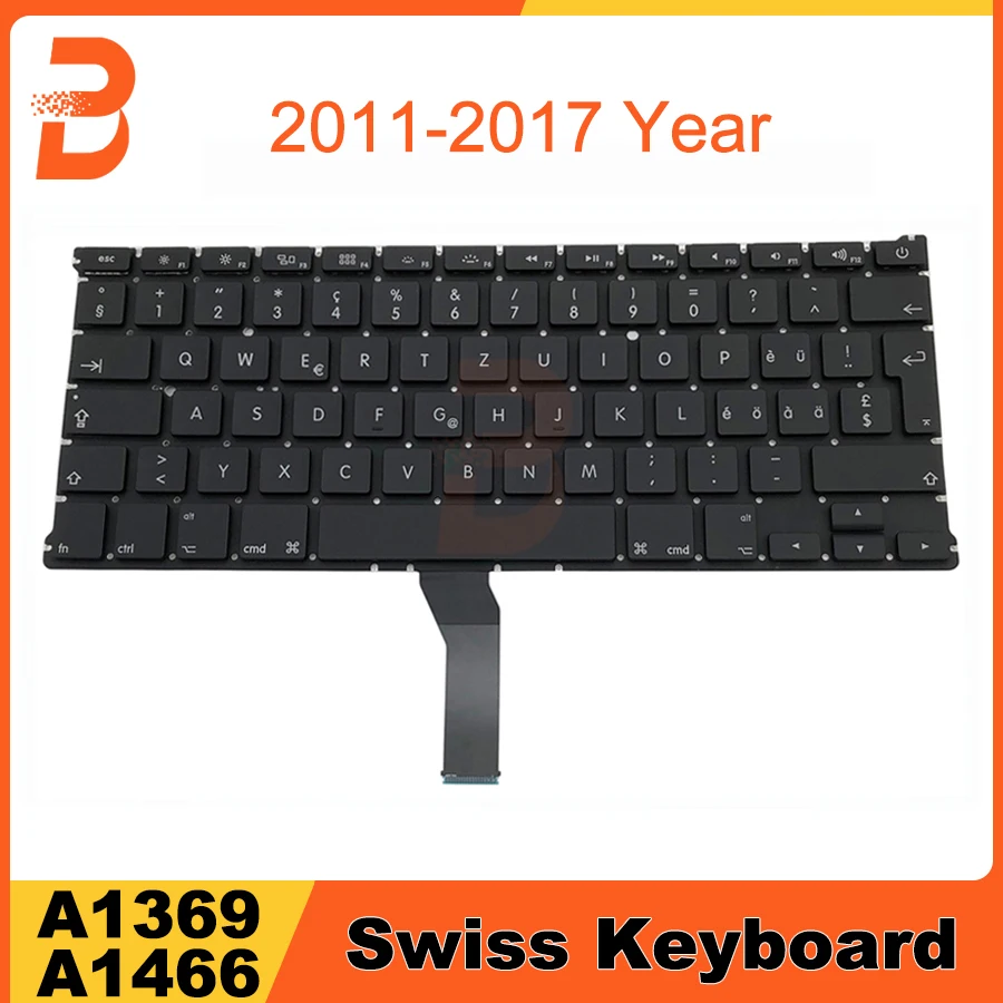 Brand-New-A1369-A1466-Keyboard-Swiss-Layout-For-Macbook-Air-13-3-inches ...