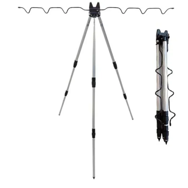 Fishing-Pole-Support-Frame-2-folded-Fishing-Rod-Rest-Base-Load-bearing ...