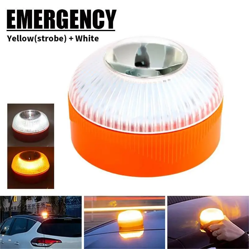 Led-Car-Emergency-Light-V16-Flashlight-Magnetic-Induction-Strobe-Light ...