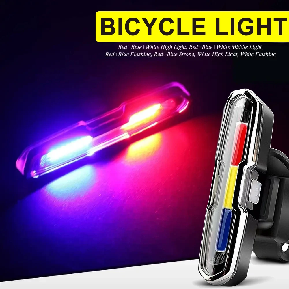 Bicycle-Rear-Lights-LED-Bike-Flashlight-Lamp-USB-Rechargeable-Cycling ...