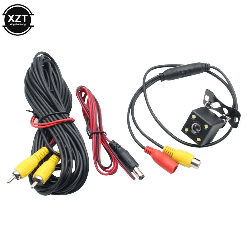 Universal Car View Camera Square 4 LED Rear View Image Cameras HD Night ...