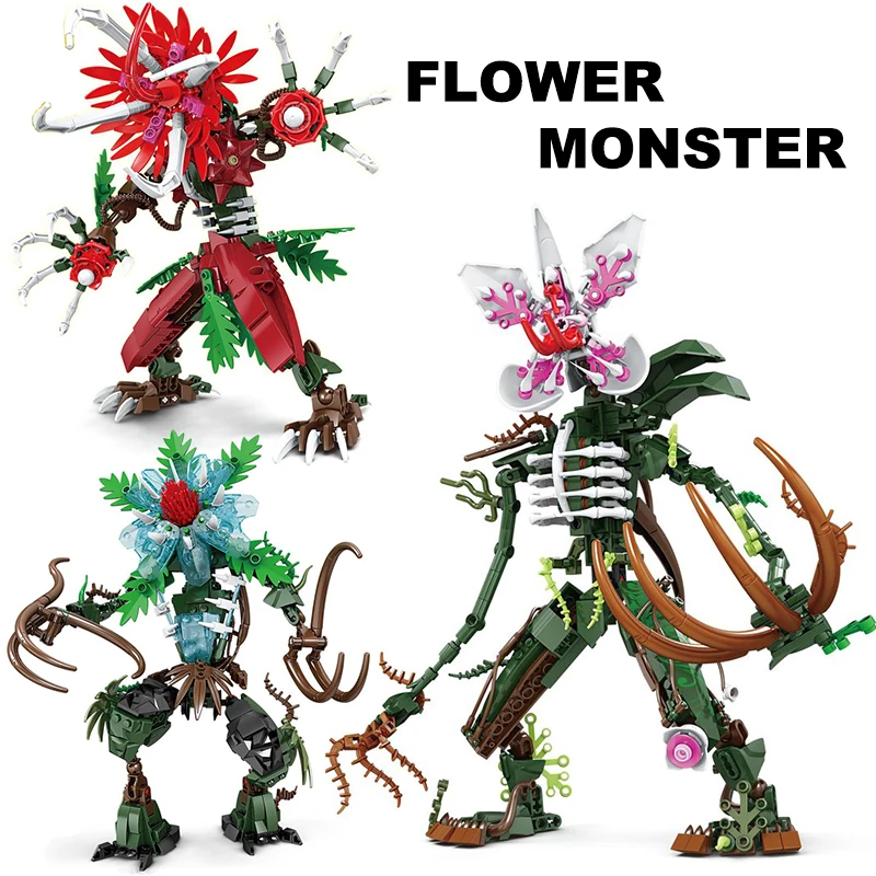 Creative-The-Orchid-Monster-Building-Blocks-Flower-Freak-Assemble ...
