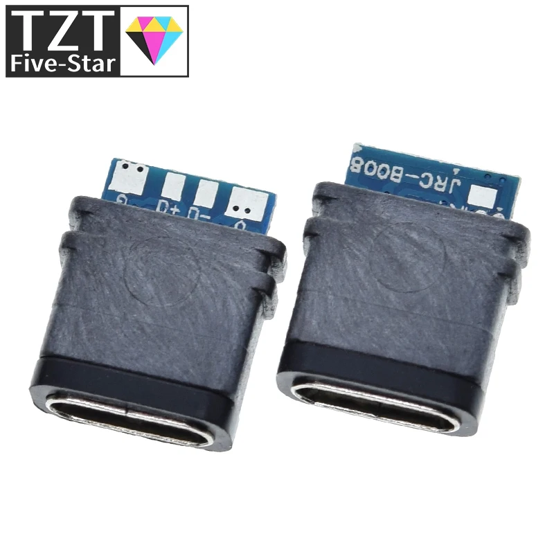 5PCS-USB-3-1-Waterproof-Type-C-Connector-4PIN-5A-Female-Socket-IPX6 ...