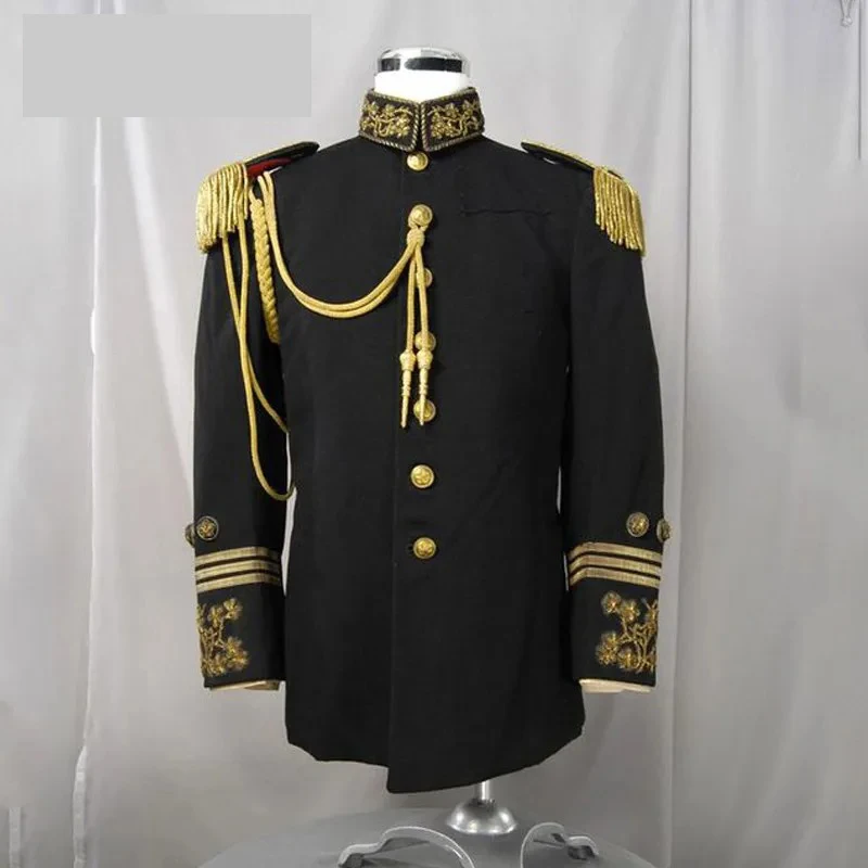 Men's Military Navy Cosplay Costume Outfits British War Hussar Jacket ...