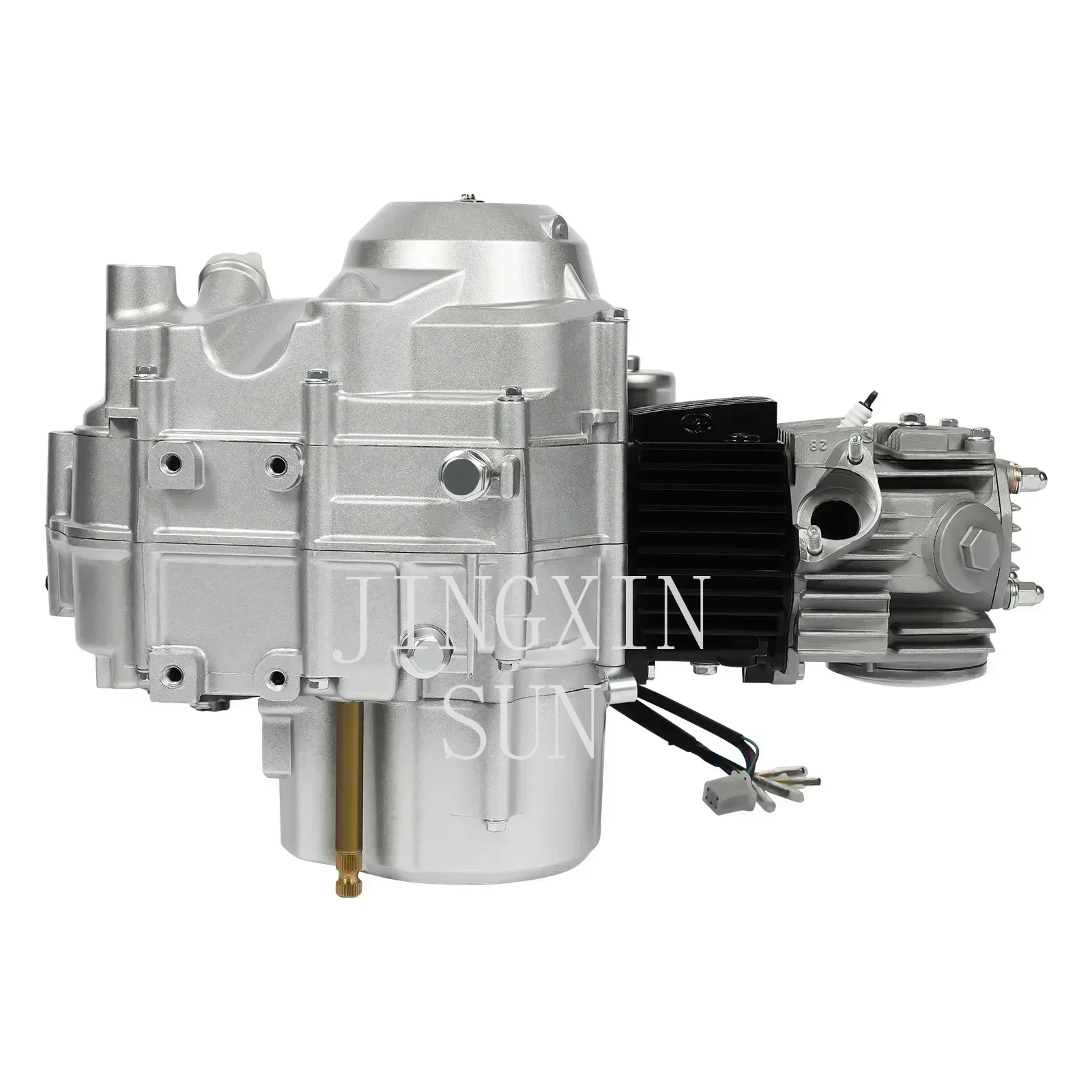 For 125cc 4 stroke ATV Engine Motor Kit w/ Reverse Electric Start Semi ...