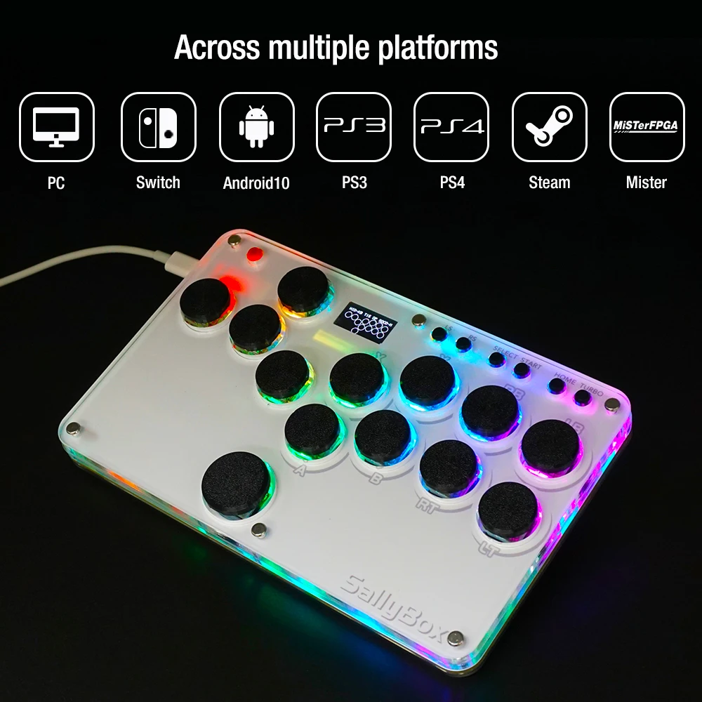 Mini-hitbox-sallybox-Fighting-Stick-Controller-Built-In-Led-Light ...