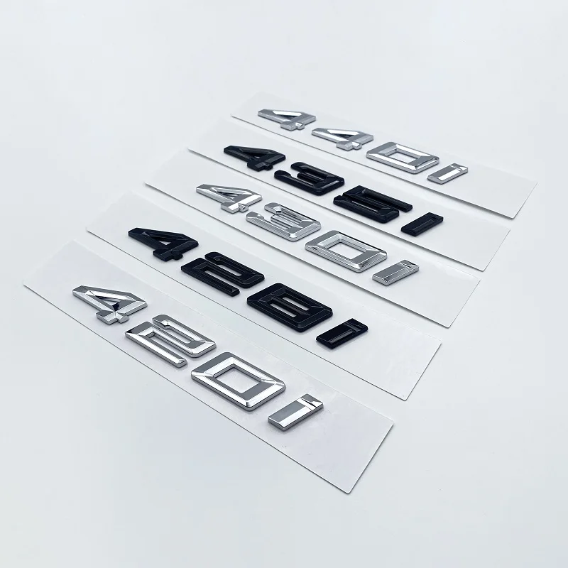 New ABS Chrome Black Logo 418i 420i 428i 430i 435i 440i Letters Emblem ...
