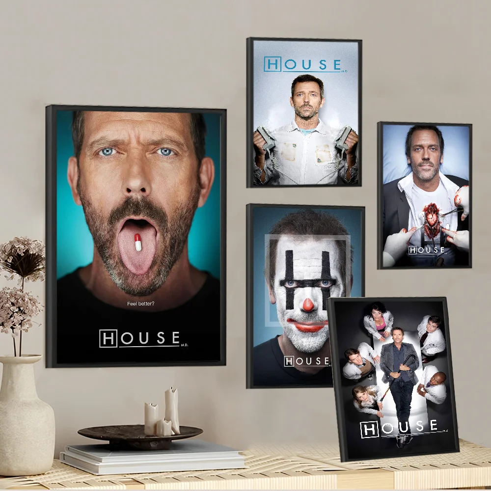 House MD Covering Mouth: The Ultimate Vintage Poster for Fans of the ...