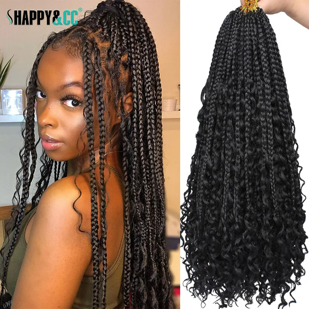 Boho Box Braids Hairstyles