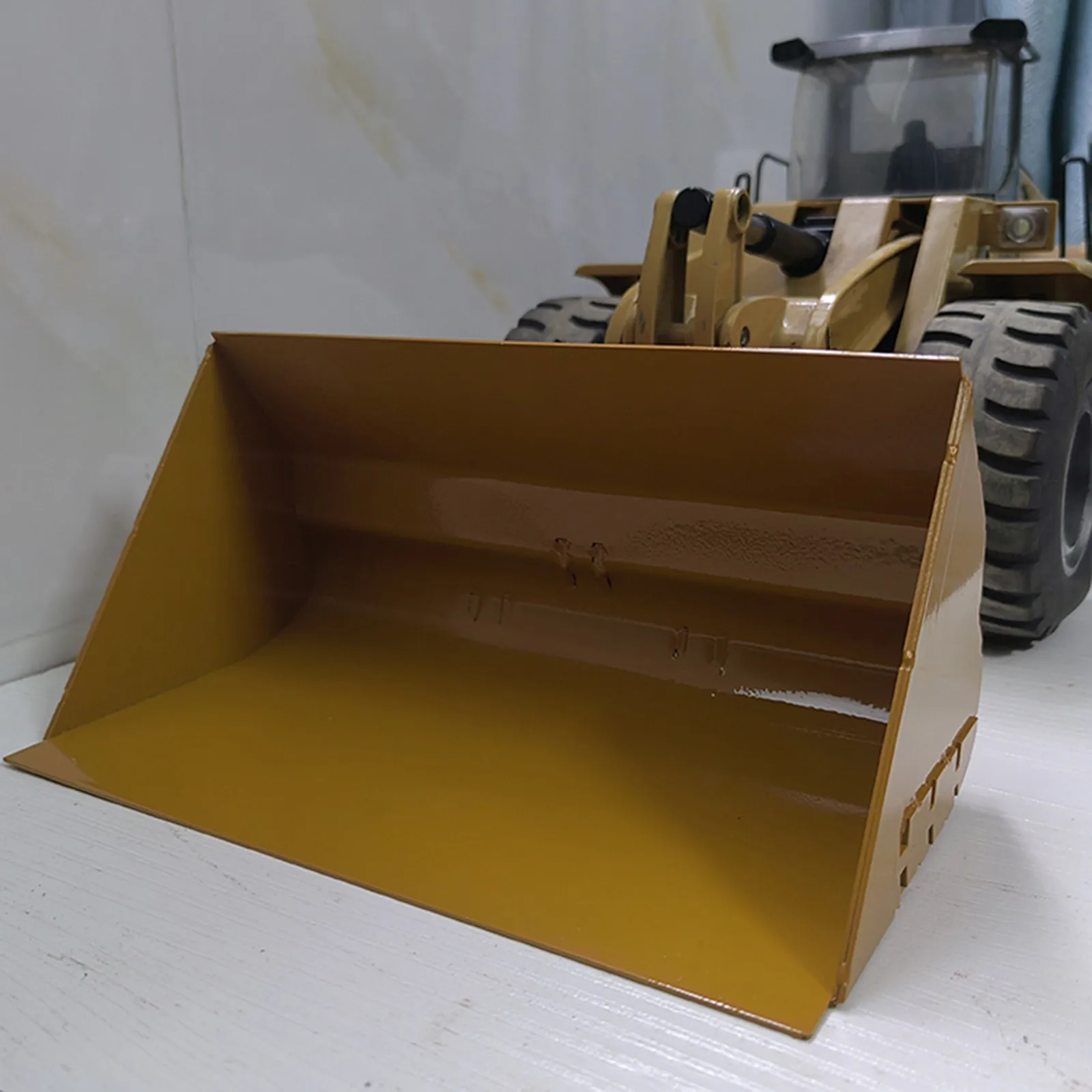 1-PCS-Metal-Flat-Grading-Bucket-200x73x55MM-For-Huina1583-Wheel-Loader ...