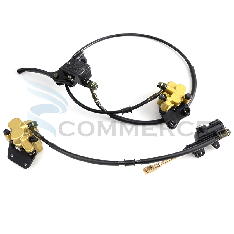 Motorcycle Front /Rear Hydraulic Disc Brake Kit For Most 50cc-125cc ...