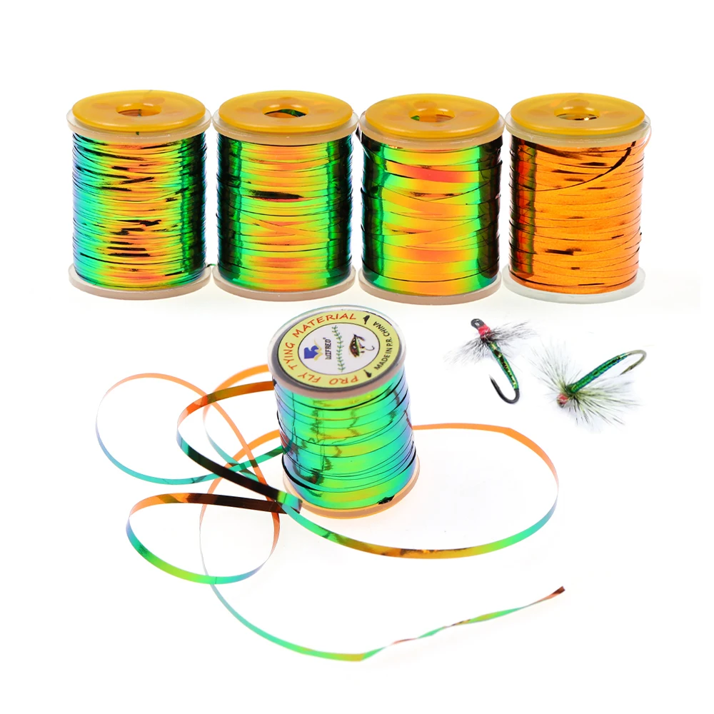 0-5mm-1mm-2mm-Peacock-Green-Orange-Metallic-Mylar-Two-Tones-Flat-Tinsel ...