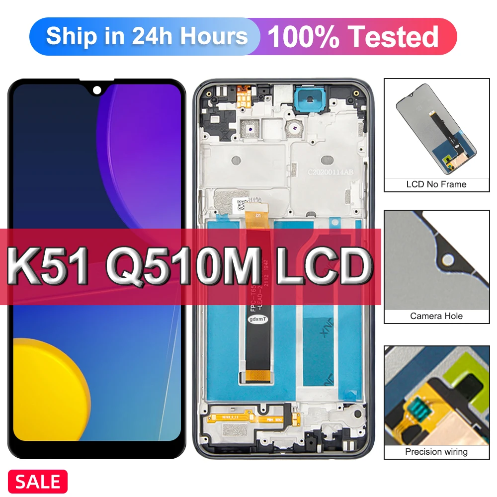 For LG K51 LCD Display Touch Screen Digitizer Assembly For LG Q51 ...