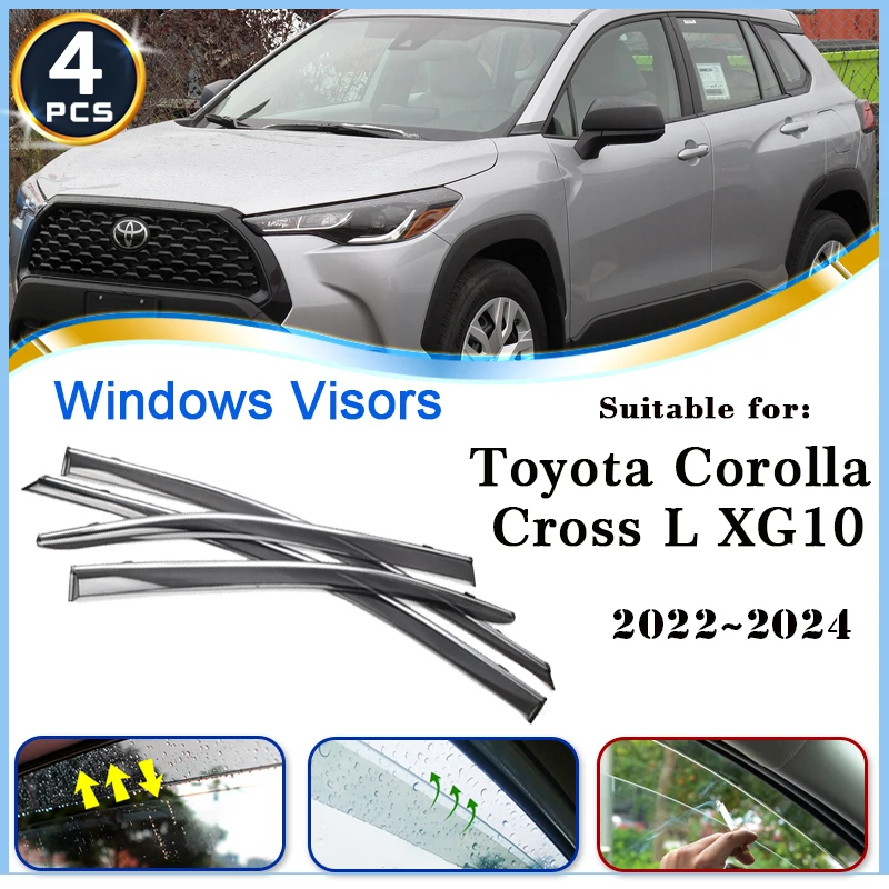 Window-Visor-for-Toyota-Corolla-Cross-L-XG10-2022-2024-Car-Accessories ...