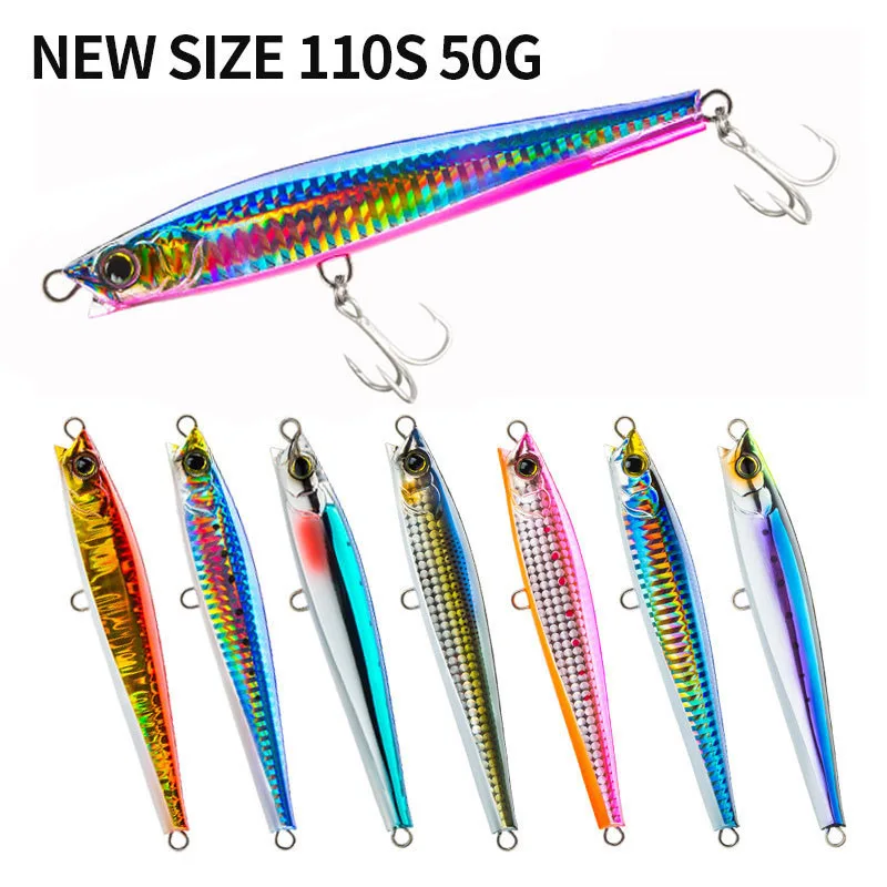 1pcs-Minnow-Fishing-Lure-110mm-50g-Sinking-Mino-Full-Water-Pesca ...