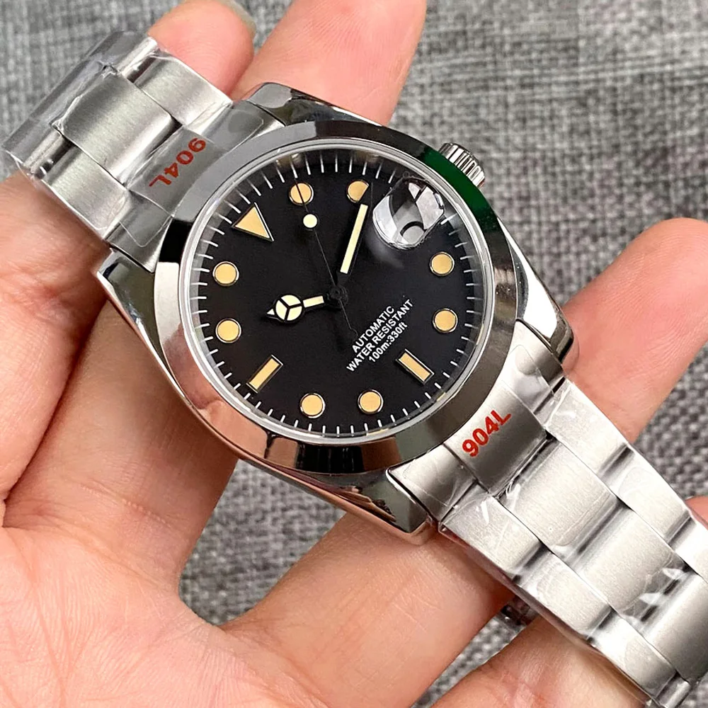 NH35A-PT5000-Yellow-Markers-Automatic-Watch-for-Men-36mm-39mm-Stainless ...