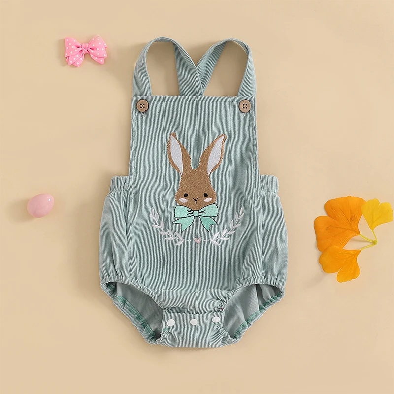 Toddler Baby Boys Girls Easter Romper Adorable Sleeveless Square Neck ...