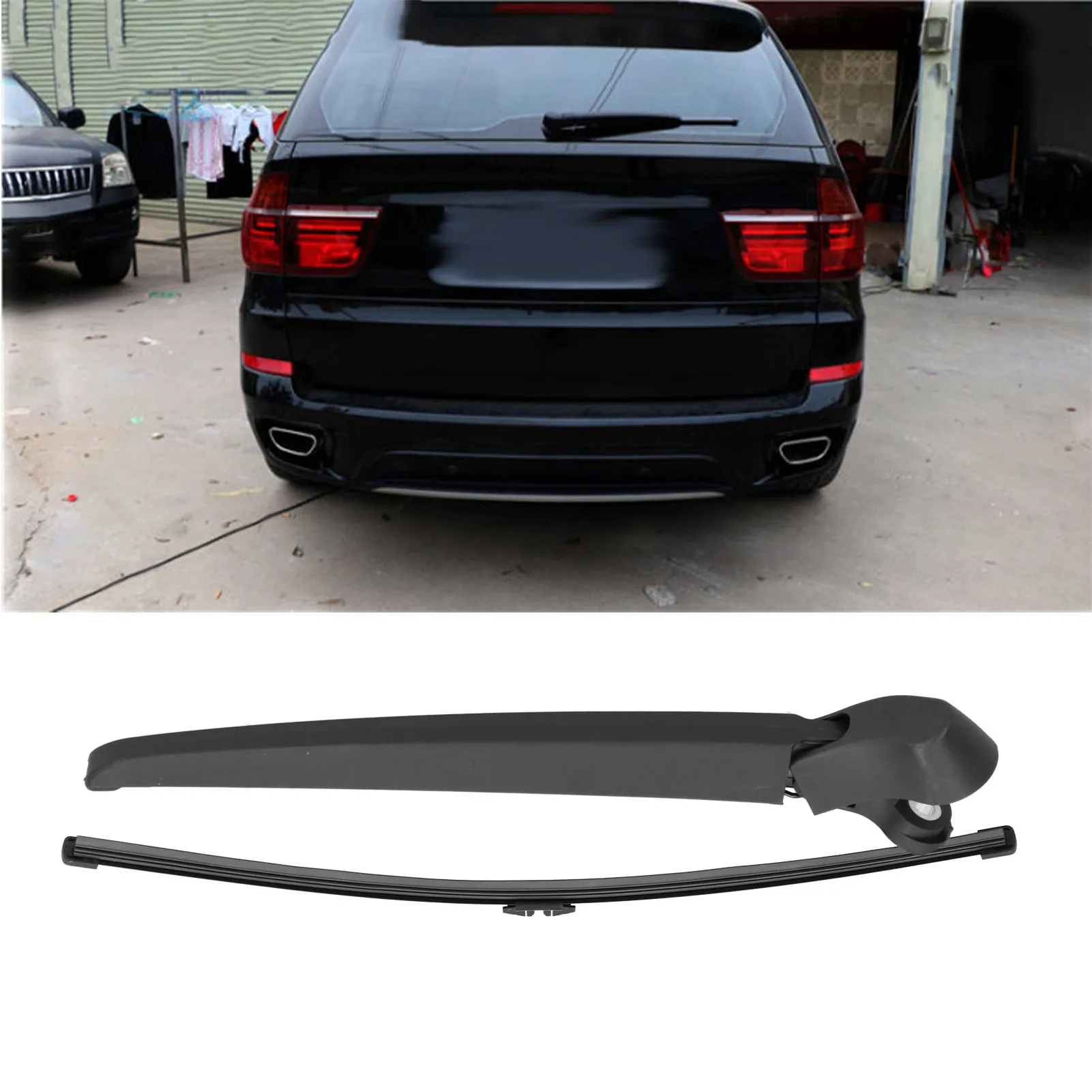 Rear Wiper Arm Blade Set Car Accessory 61627206357 Replacement for BMW ...