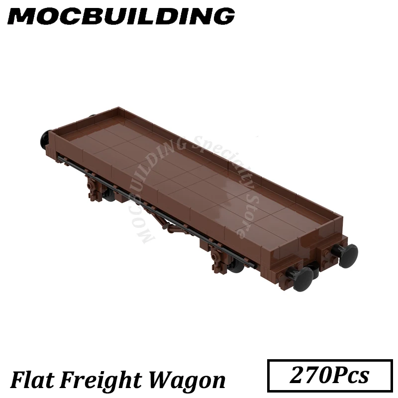 Flat-Freight-Wagon-Car-Model-MOC-Building-Blocks-Diy-Assemble-Bricks ...