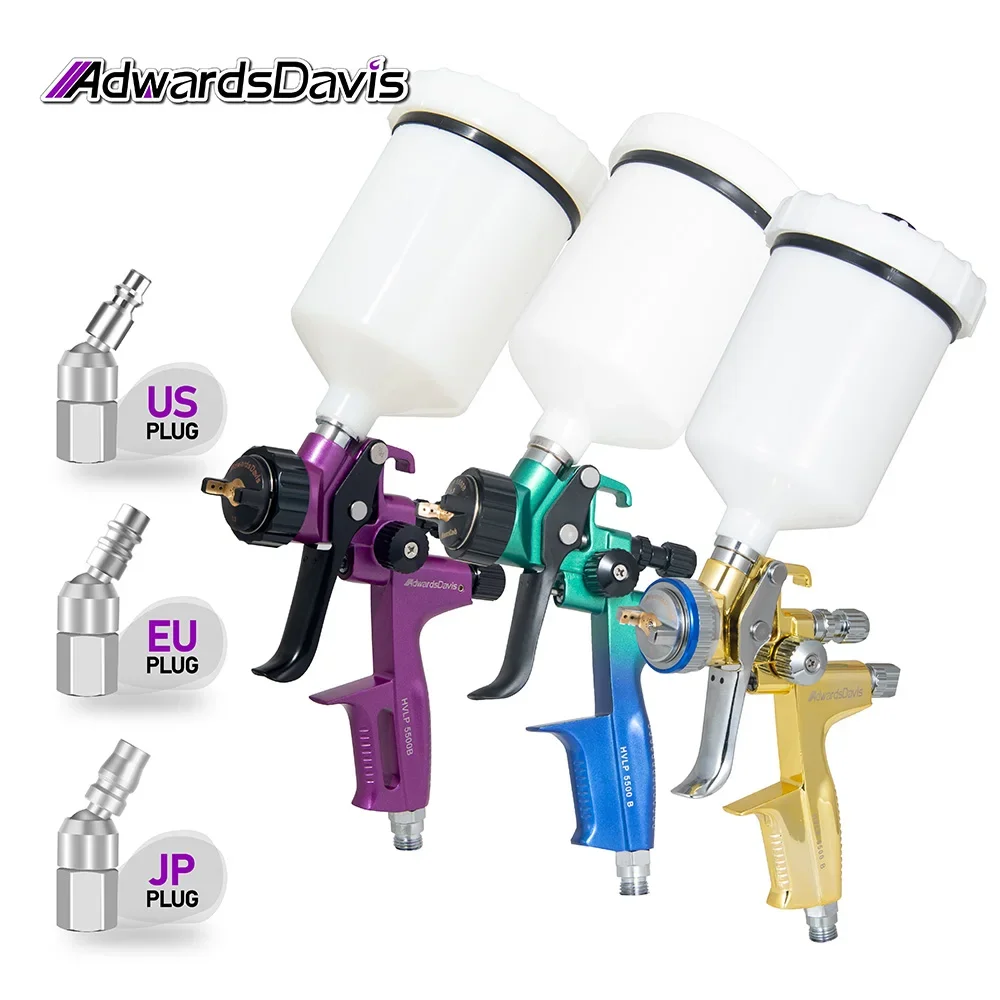 Paint Gun 1.3mm 1.7mm HVLP High Atomization Pneumatic Spray Gun ...