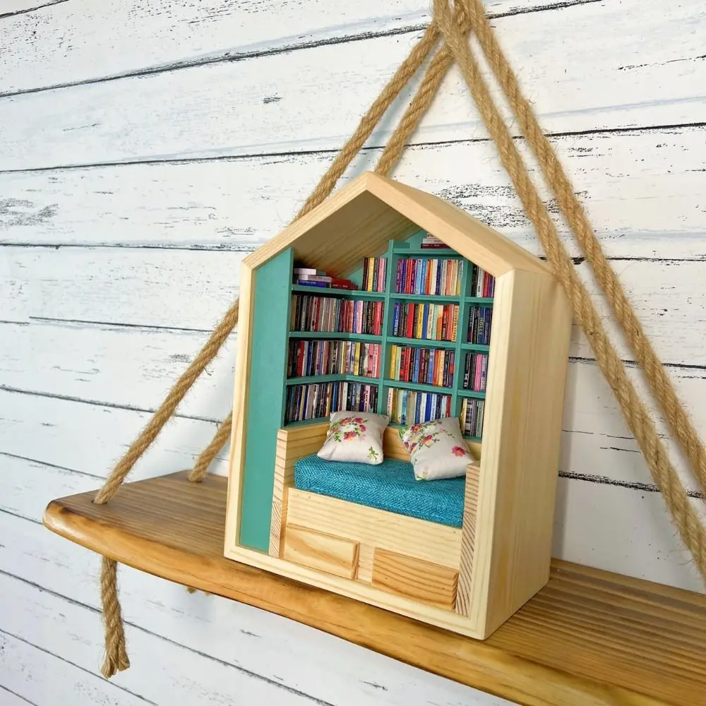Wooden-Anxiety-Bookroom-Bookshelf-Decor-Desktop-Ornament-Bookroom ...